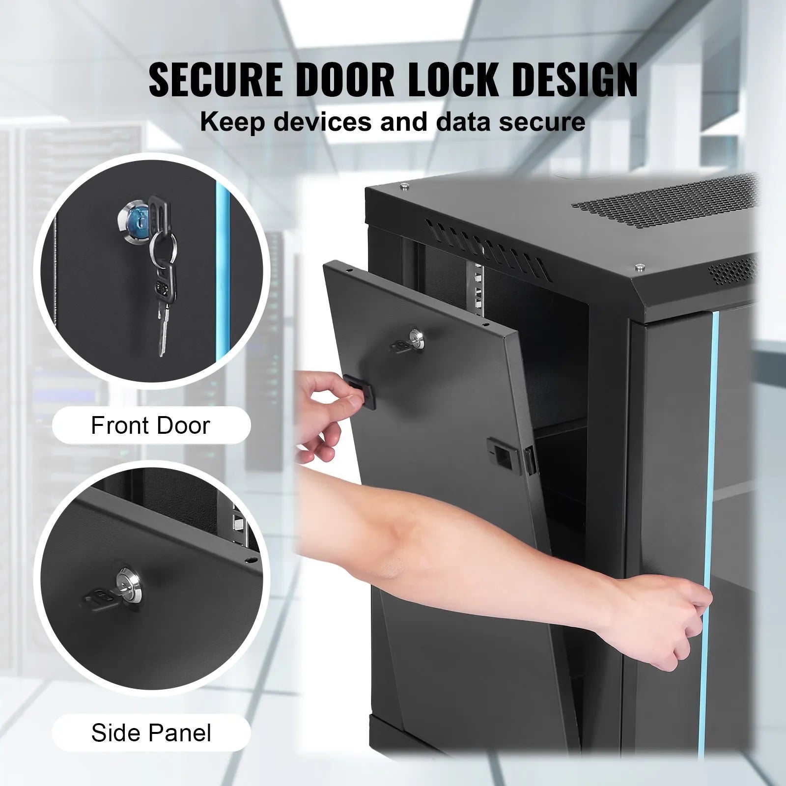 DINOTECH SERVER RACK BOX 18U WALL MOUNTING – USAcompuA+ Corp